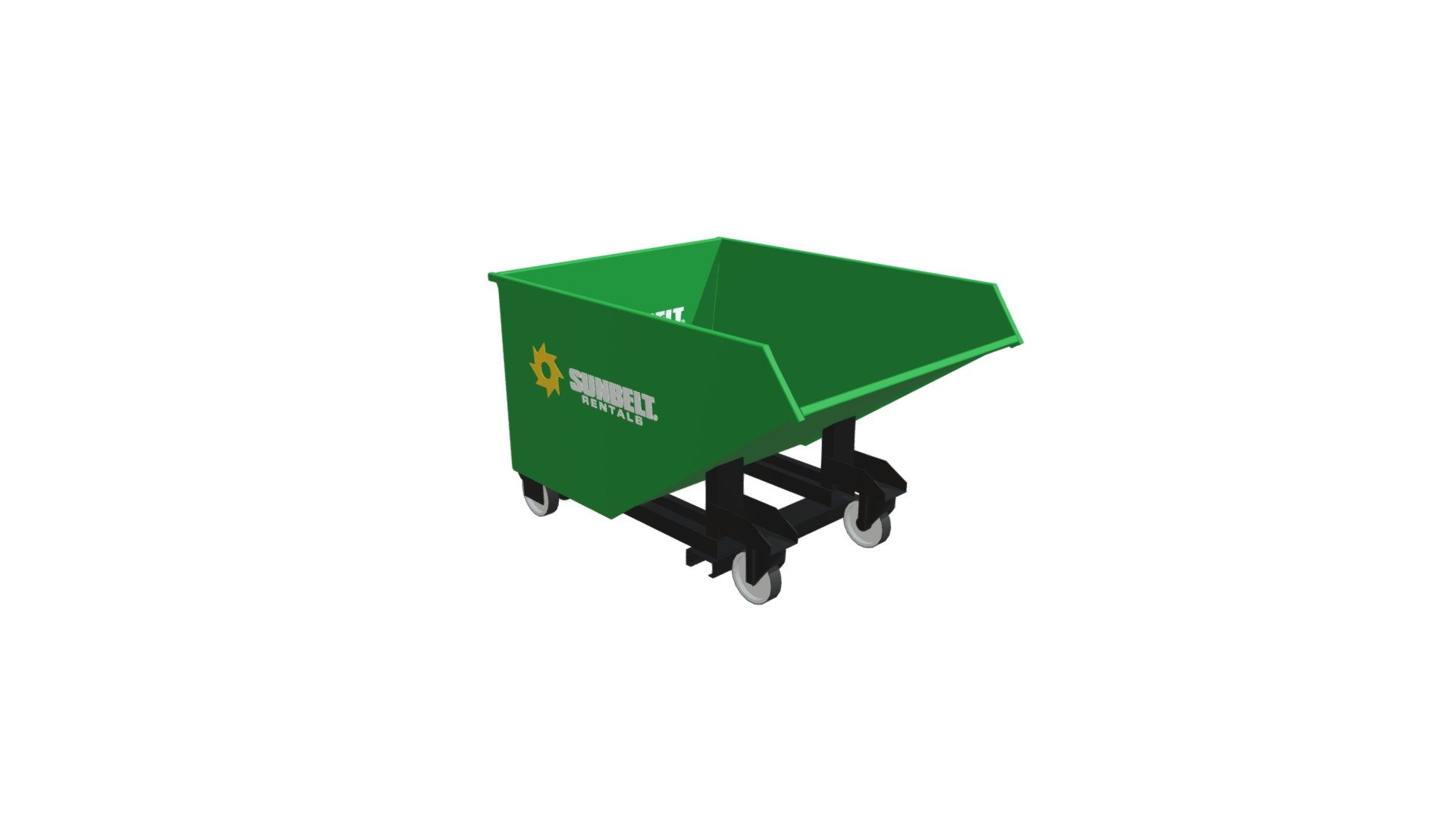 Conquip Autolock Tipping Skip 1200L With Castors - 3D model by bimstore ...