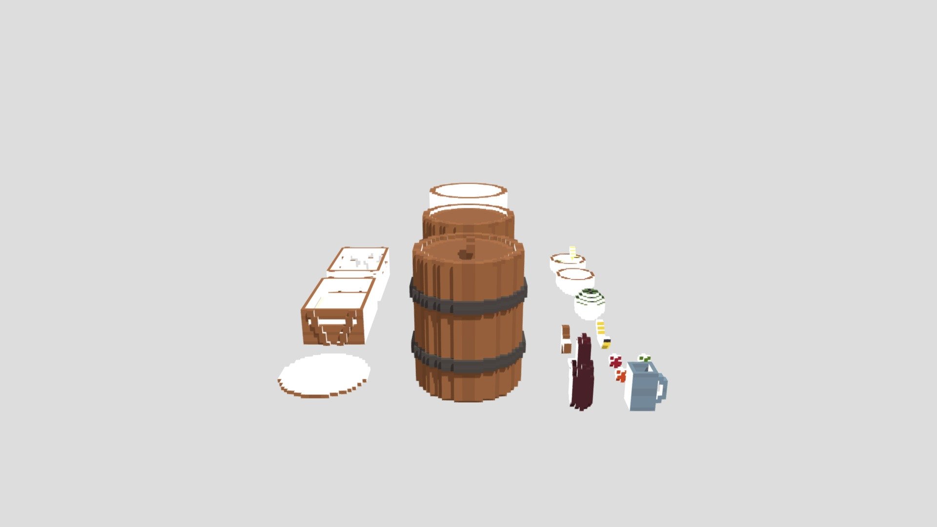 Voxel Wooden Environment - Download Free 3D model by Ilyhan [c647313 ...
