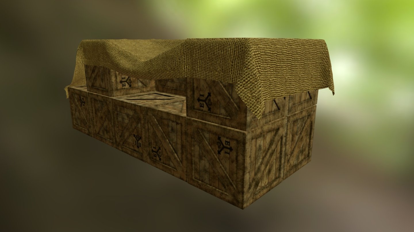 The Forest Exchange - Crates w. Burlap - 3D model by SeanC.Nelson ...