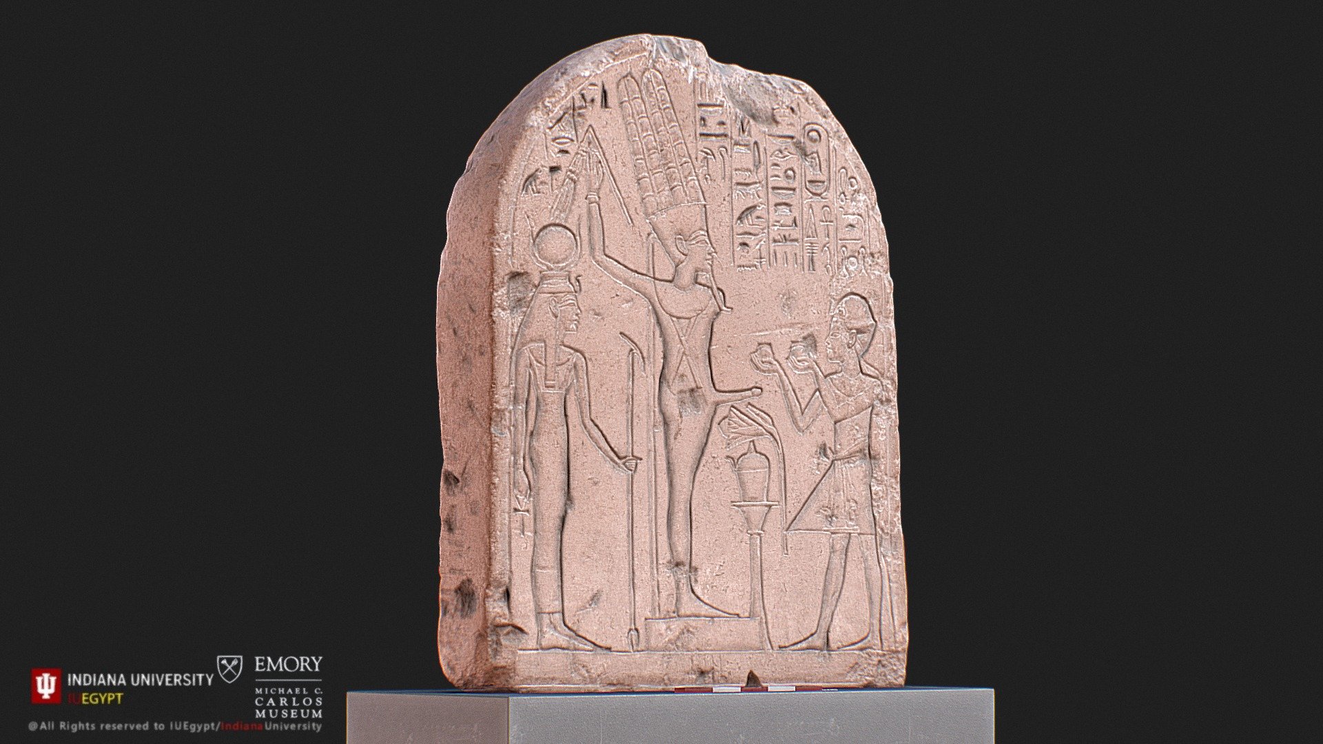 Cult Stela Of Ahmose - 3D model by iuegypt [c648e81] - Sketchfab