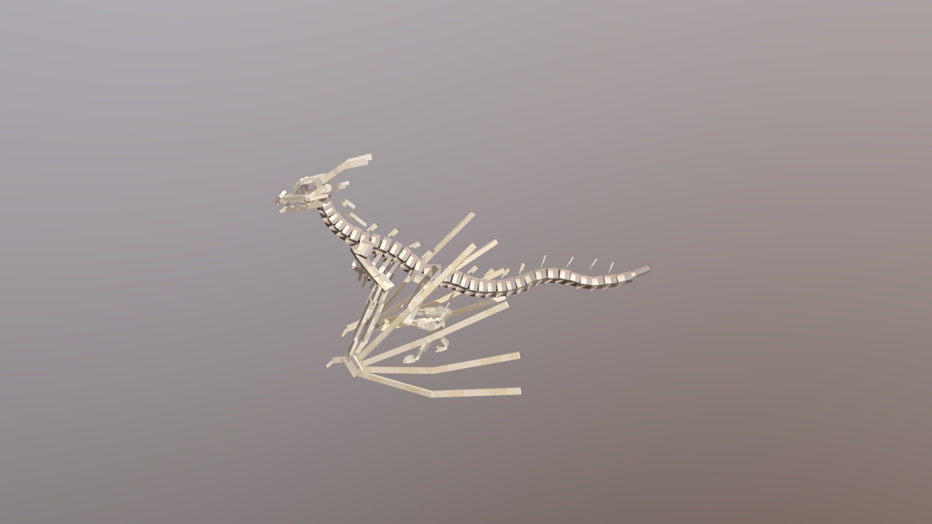 Skeleton Dragon | by TiaVie - 3D model by TiaVie [c648e98] - Sketchfab
