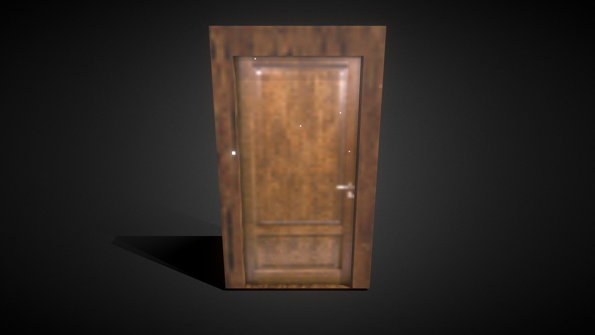 Old door ps1 style - 3D model by portasonic1 [c64a075] - Sketchfab