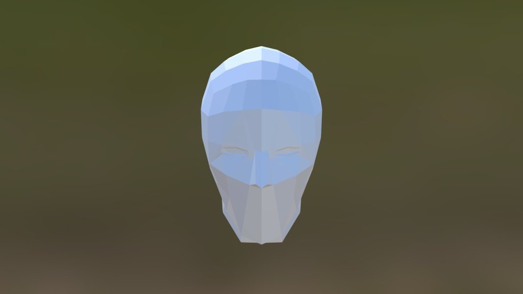 low poly head - 3D model by swankybigfoot [c64a916] - Sketchfab