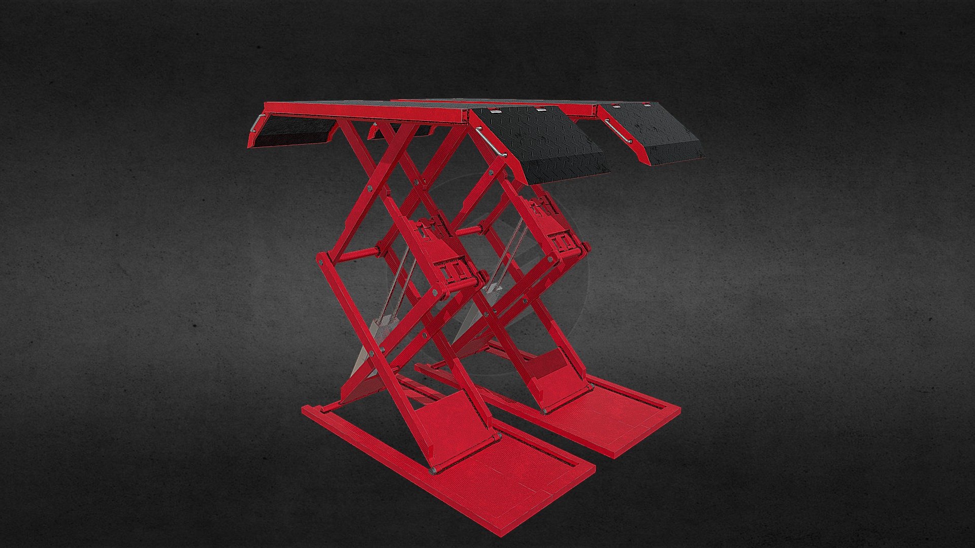 Hydraulic car lift - Download Free 3D model by Henry Vu (@03HenryV04 ...