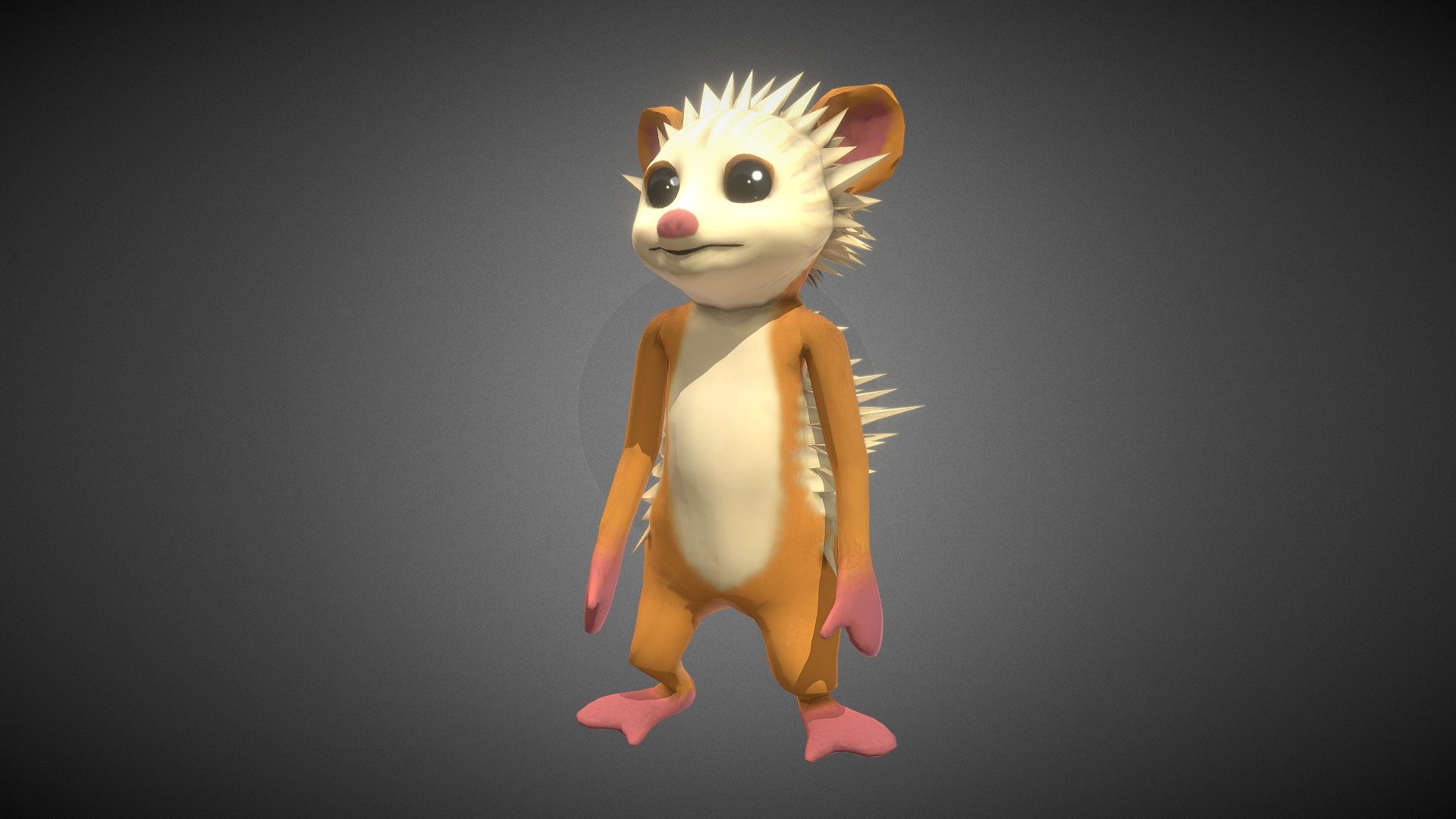 Tenrec | Animated - 3D model by Low Poly Models (@LowPolyModelsWorld ...