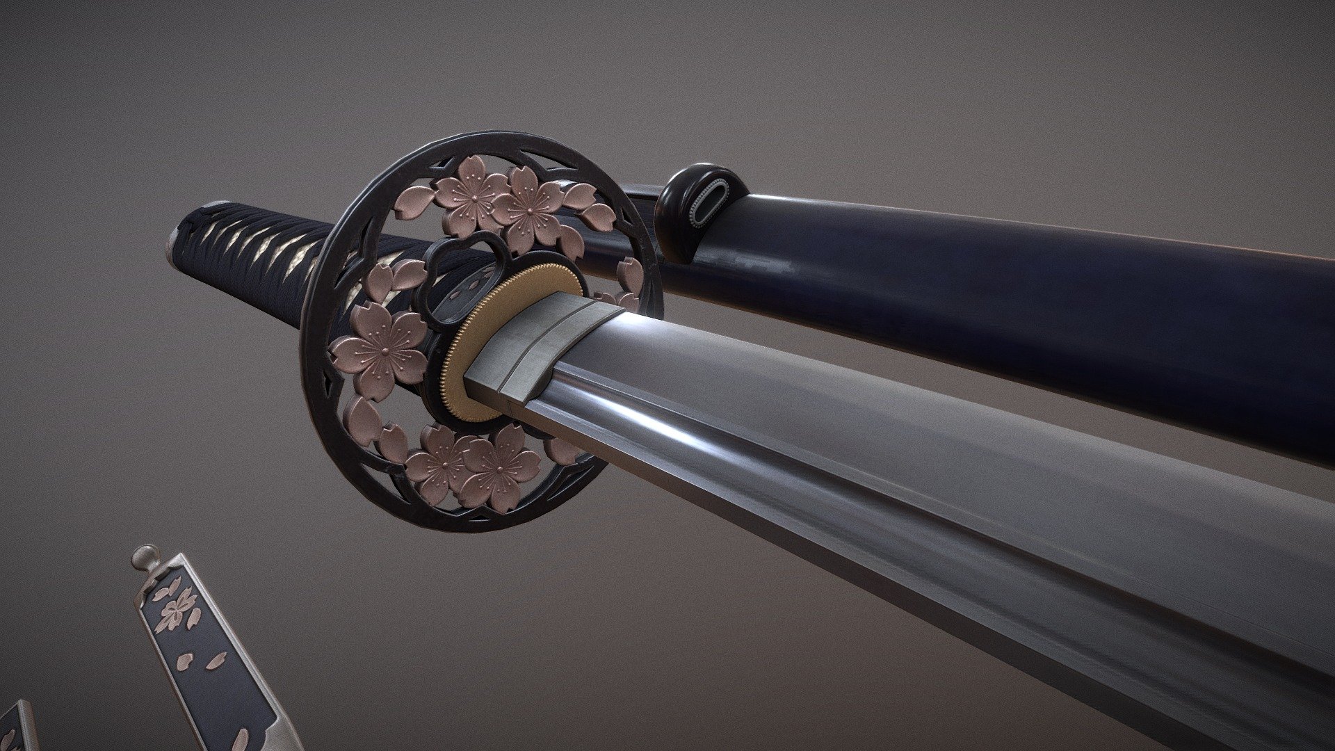 uchigatana-sakura - 3D model by reb_blue0712 (@re.blue0712) [c64d743 ...