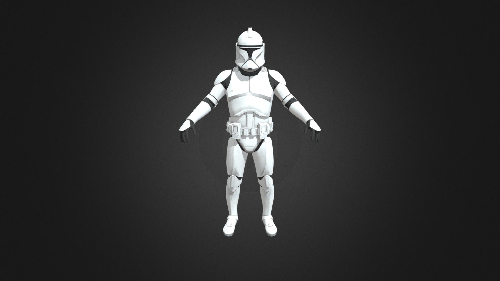 Clone trooper (Phase I) || Episode II: AOTC - Download Free 3D model by RC-KOA [c64ea97] - Sketchfab