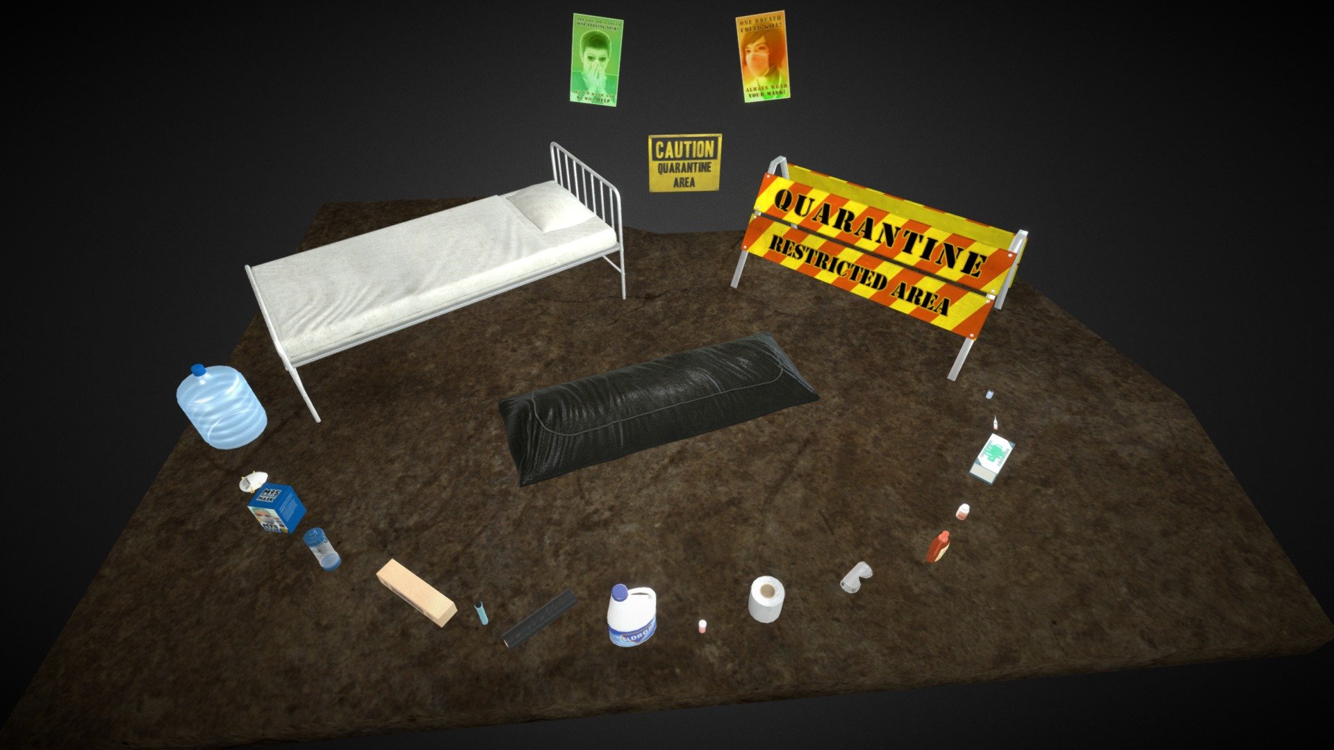 Survivalist Pandemic Pack - 3D model by Nekobolt [c65074c] - Sketchfab