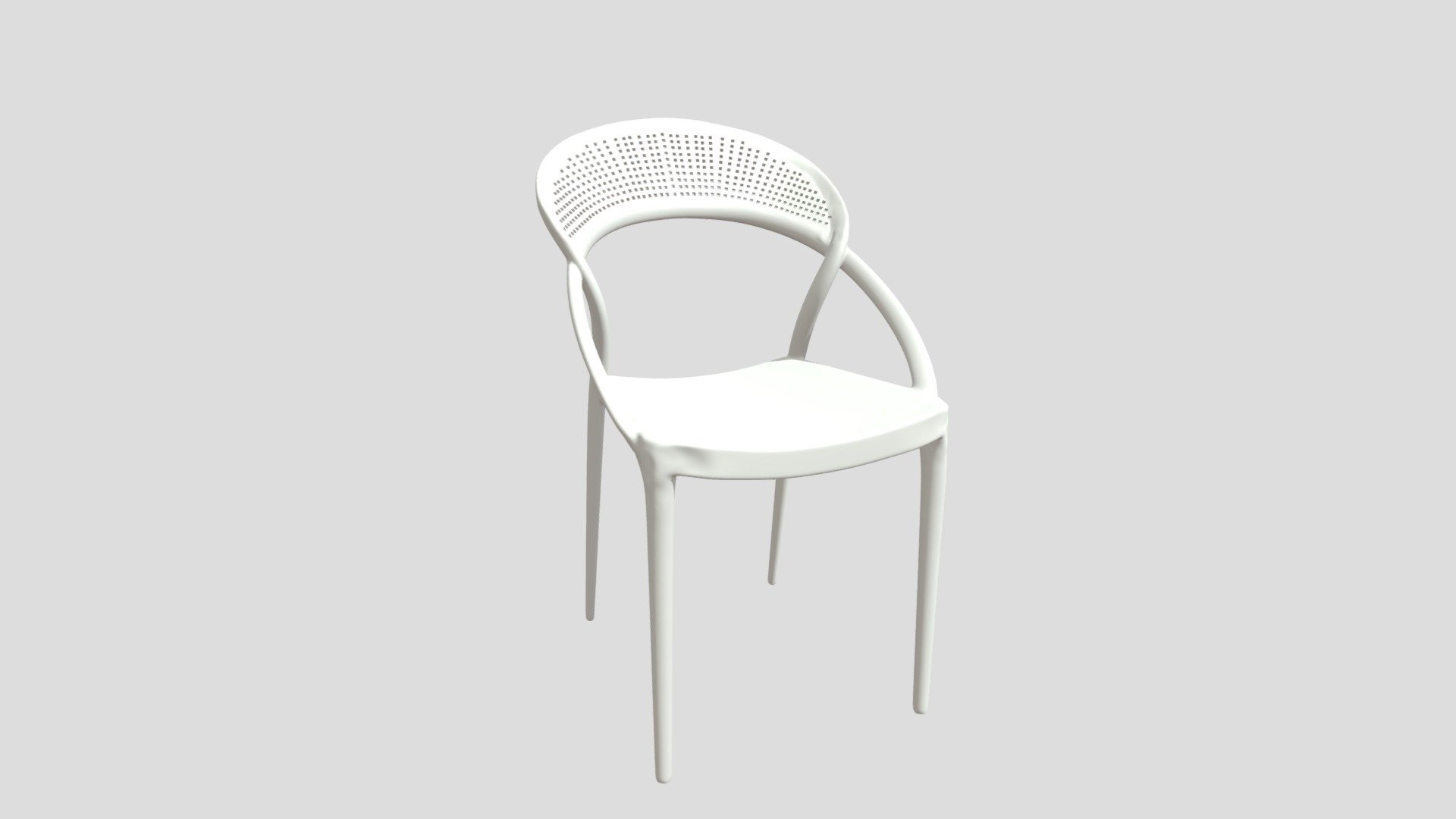 Plastic chair - 3D model by machanurupraveen [c6514a9] - Sketchfab