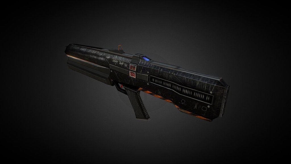 [Sci Fi Horror] Automatic Laser rifle - 3D model by lewispoll [c653abc ...