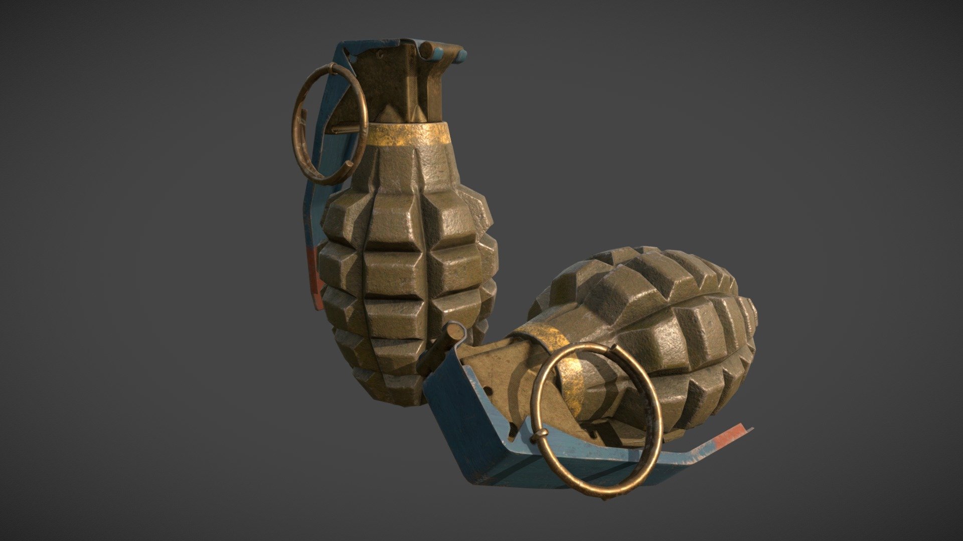MK2 Grenade - 3D model by luigi_30 [c6571ca] - Sketchfab