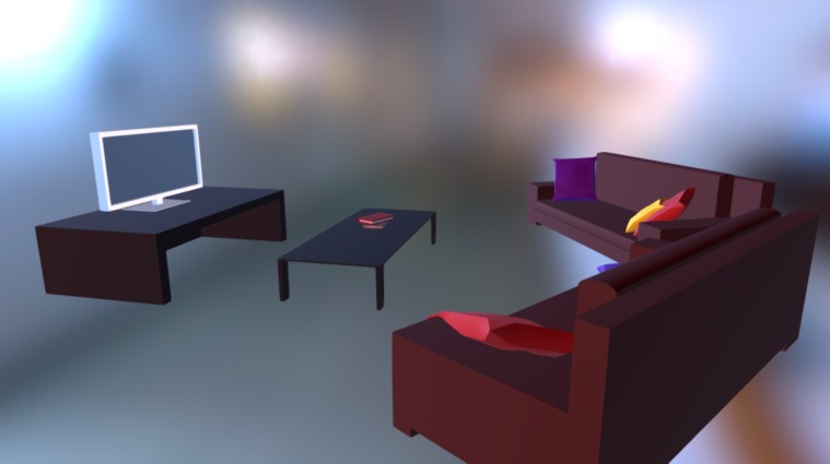 Livingroom Props - 3D model by Charlotte (@charll) [c659fbf] - Sketchfab