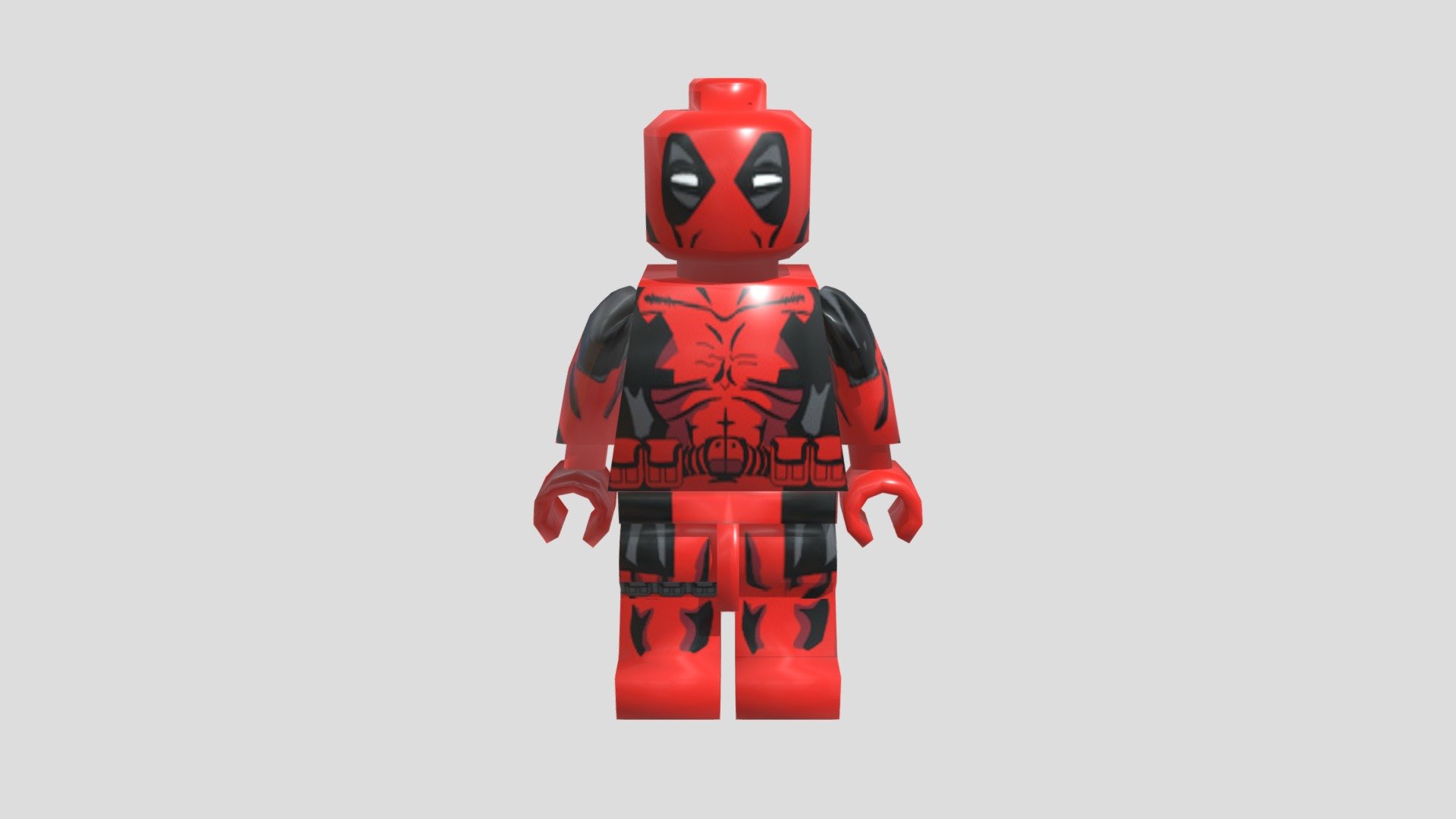 Lego deadpool - 3D model by Dran (@Dranoen) [c65a1a2] - Sketchfab