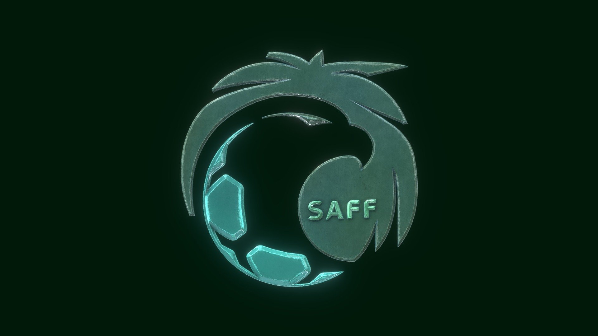 Saudi Arabia national team – 3D badge - Buy Royalty Free 3D model by ...
