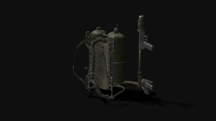 Flamethrower 3D models - Sketchfab
