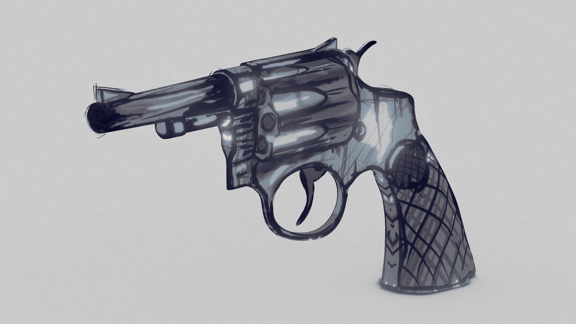 Gun Revolver - Download Free 3D model by Siavash Razavi (@sia7ash ...