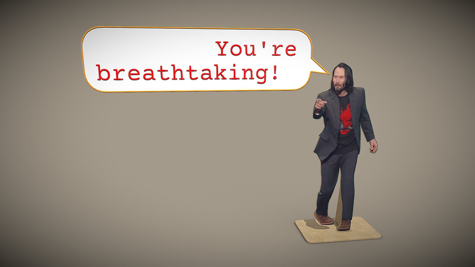 Keanu "You Are Breathtaking" Reeves - Download Free 3D model by Valger ...