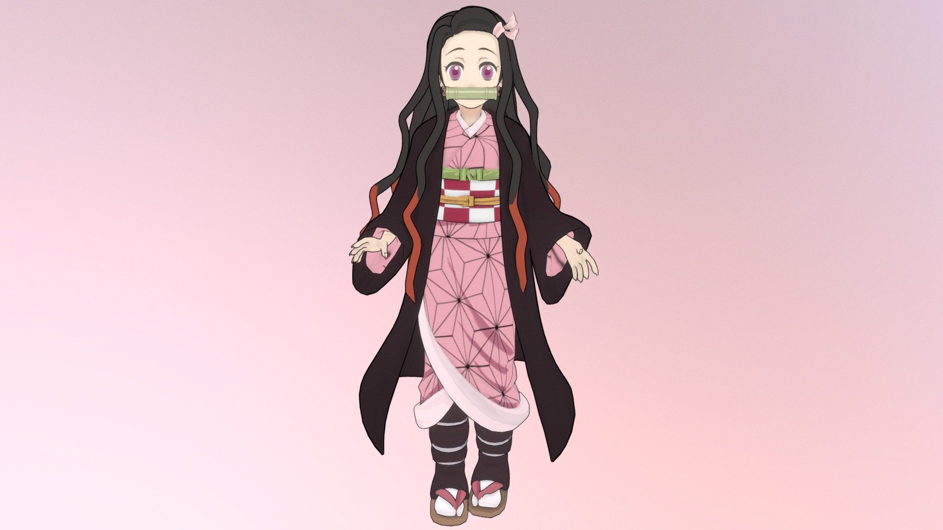 Kamado Nezuko from Demon Slayer (鬼滅の刃) - 3D model by Taro Huang ...