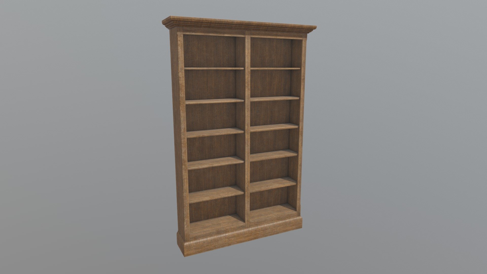 Rustic Bookcase - 3D model by kgprops [c6638b3] - Sketchfab