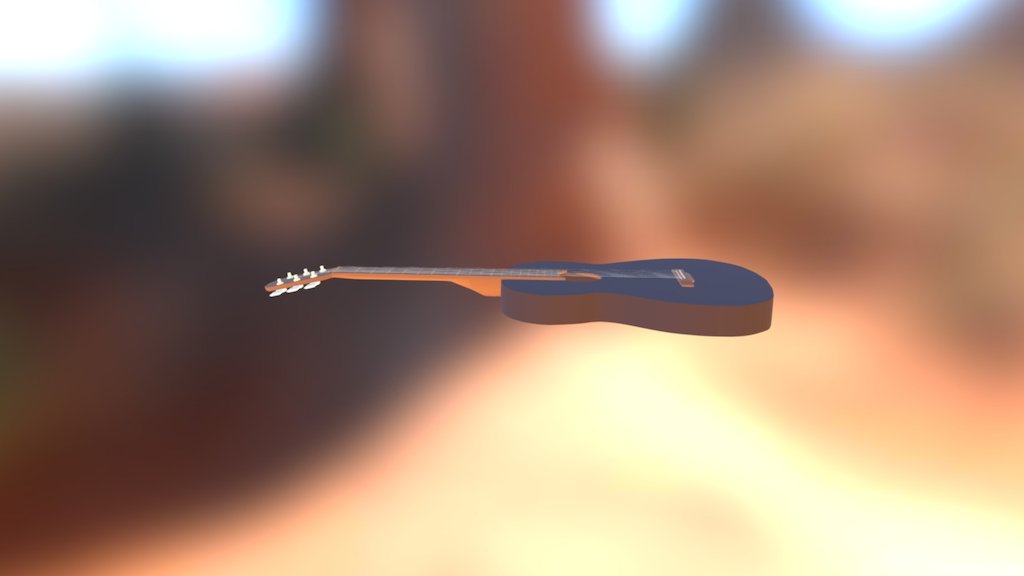 Acoustic Gitar for asset store unity3d - 3D model by SmartLex [c6653e4 ...