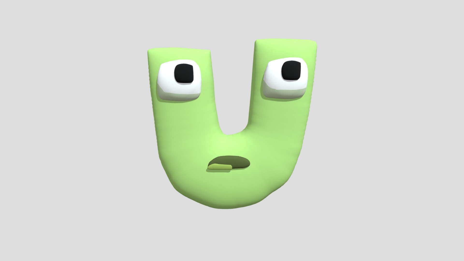 U From Alphabet Lore - Download Free 3D model by Sour Grapes ...