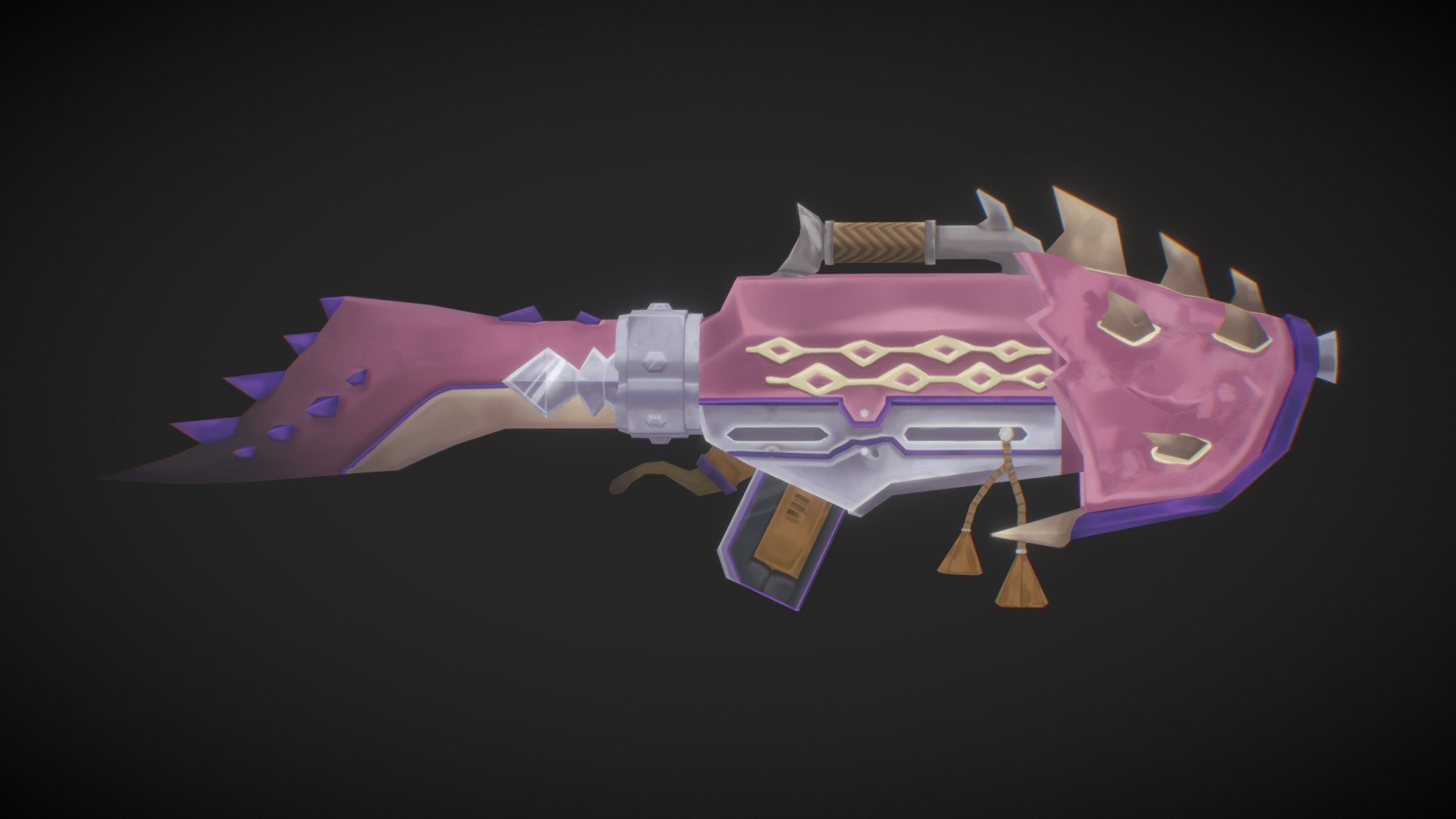 Monster Hunter Gobul Light Bow Gun Hand Painted - 3D model by Benduku ...