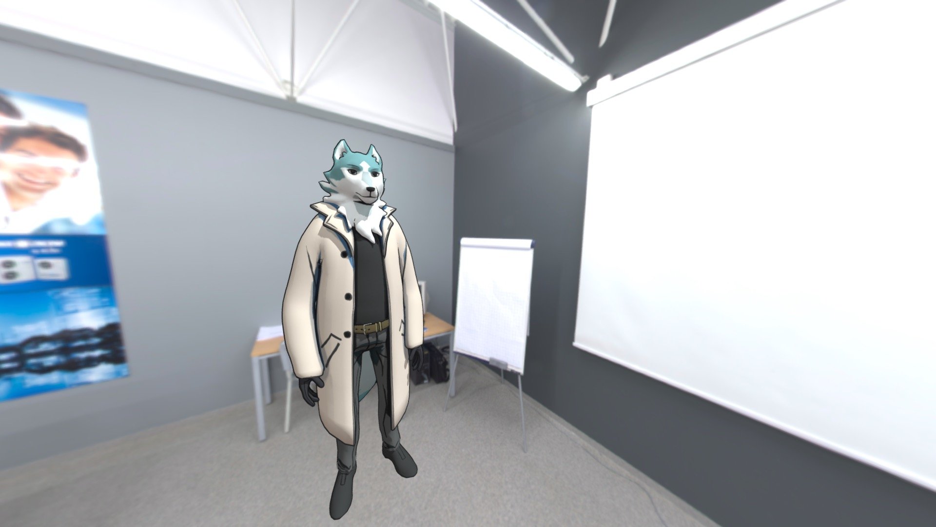 Wolf-kun_usdz - 3D model by Adrienne.Gentry [c668937] - Sketchfab