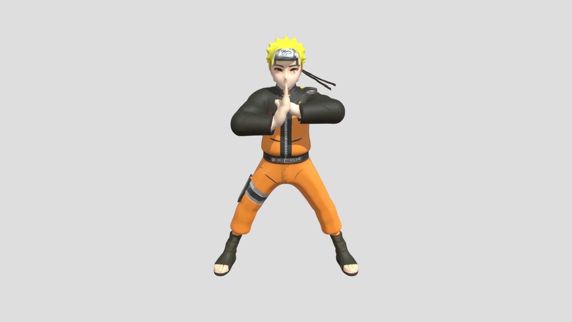 Anime character in combat pose - 3D model by sonuali167998 [c669f66 ...