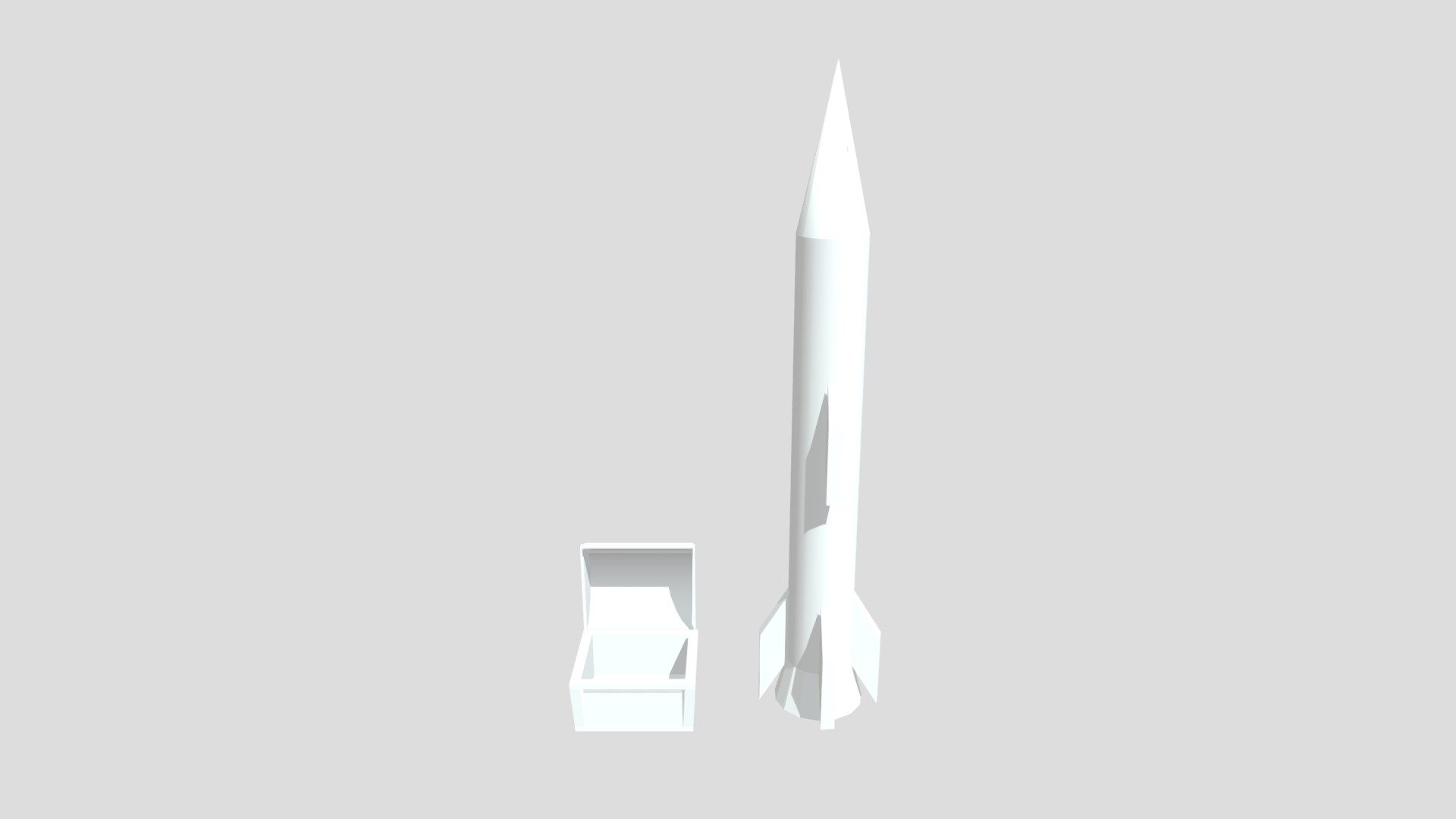 Chest And Rocket - 3D model by _Mystical_Rue [c66a484] - Sketchfab