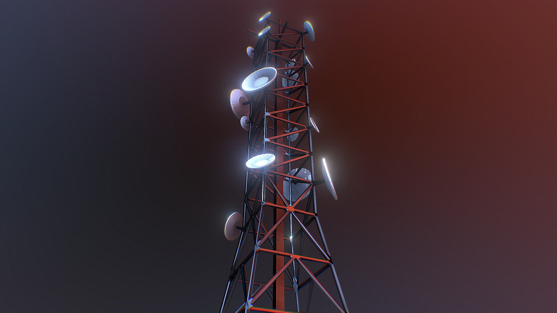 Cybermania - transmission tower - 3D model by Emil van Dam (@emilvandam62) [c66a768] - Sketchfab