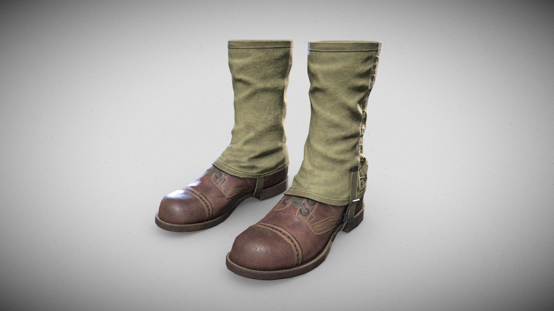 US WW2 Tactical Boots - Buy Royalty Free 3D model by alpenwolf (@alpen ...