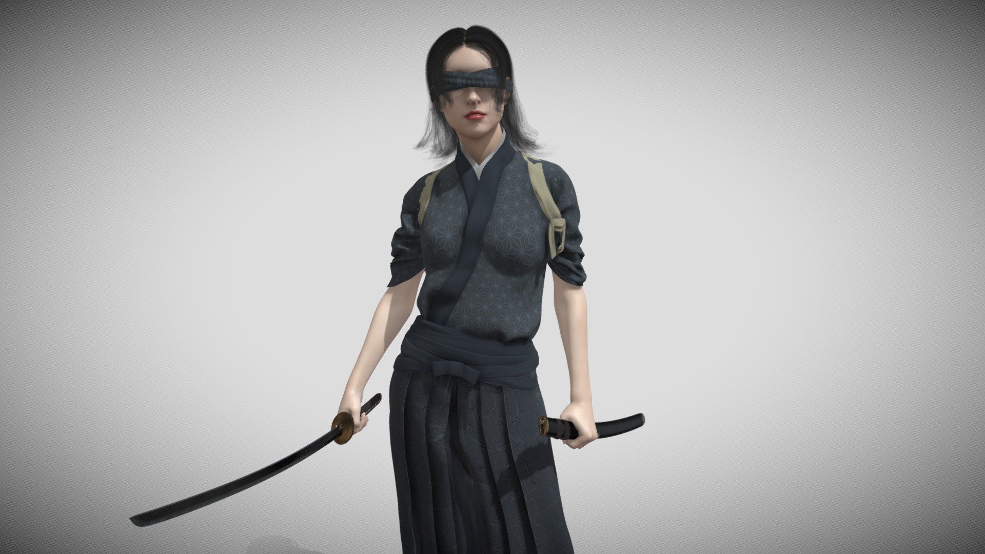 SAMURAI GIRL - Download Free 3D model by Yudi.Anggara [c66dcb7] - Sketchfab