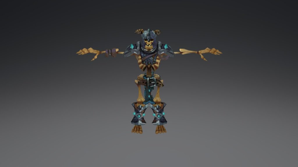 Skeleton Warrior T2 V1 .1 - 3D model by tomerabadi [c66fe46] - Sketchfab