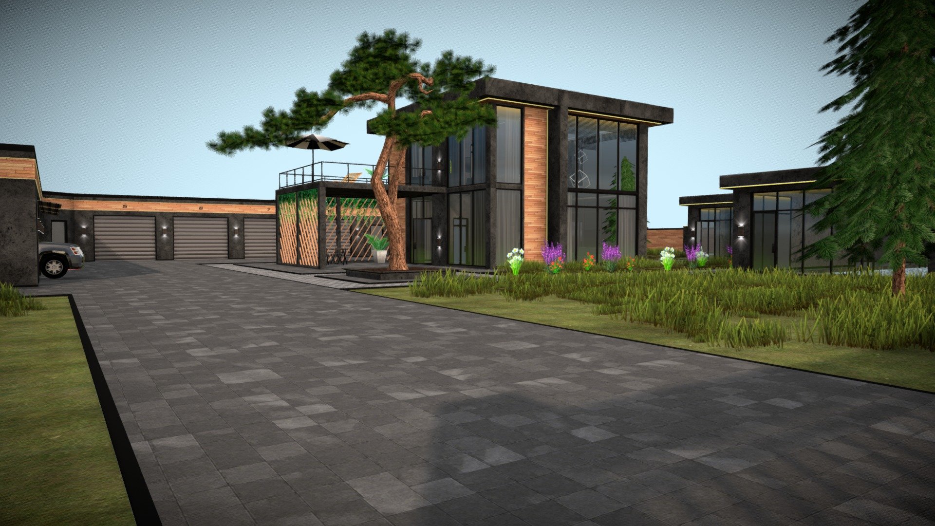 Modern Ranch - 3D model by CG Customs (@cg_customs) [c670b28] - Sketchfab