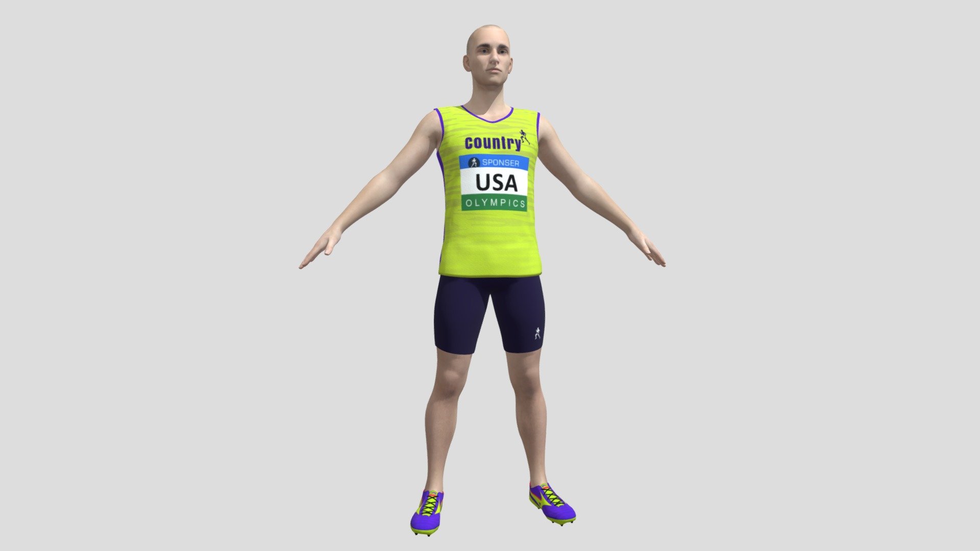 Athlete Runner - Buy Royalty Free 3D model by trish.j2109 [c671b8c ...