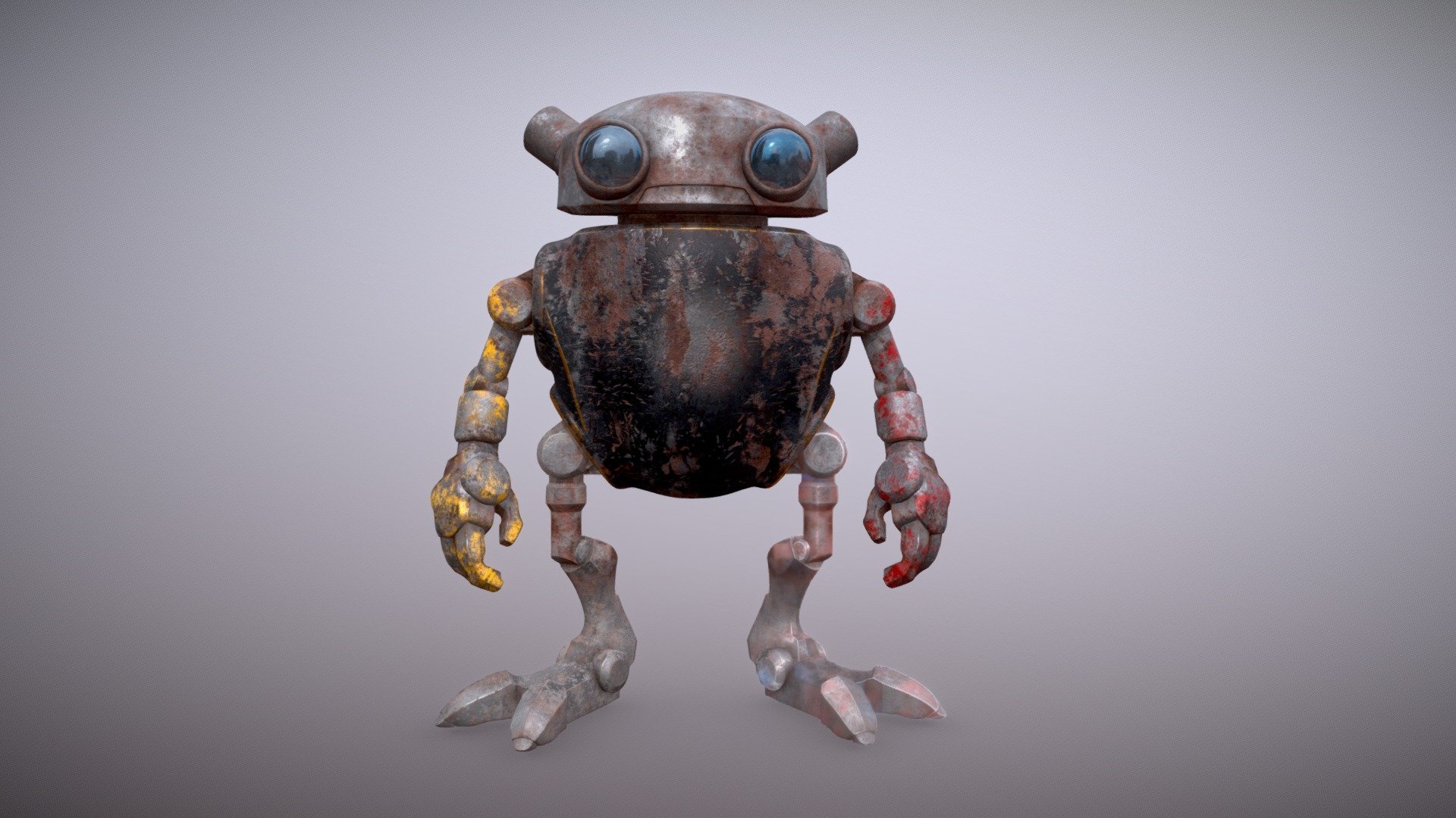 Robot Eddy - 3D model by hdl-infographiste [c6753c0] - Sketchfab