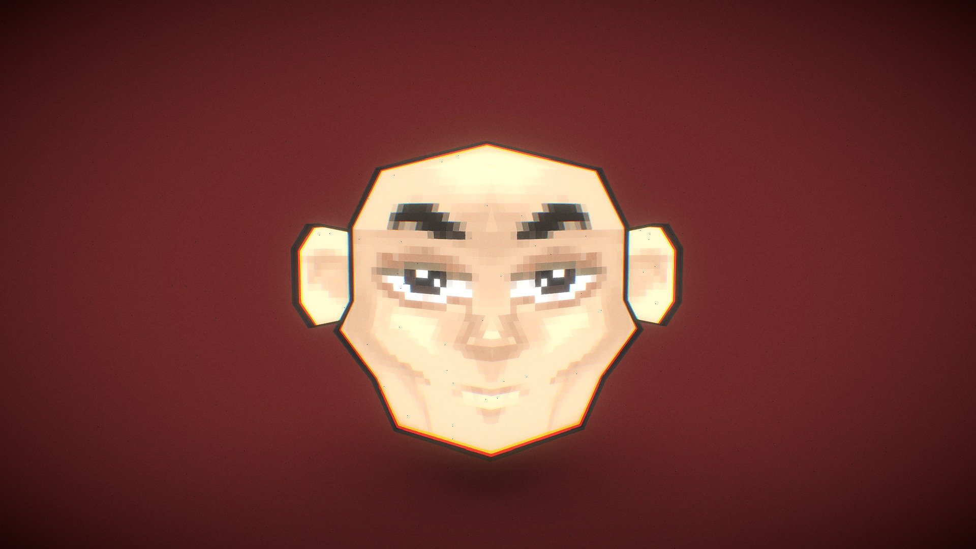 Low Poly Bald Man - 3D model by pratamacam [c67646f] - Sketchfab