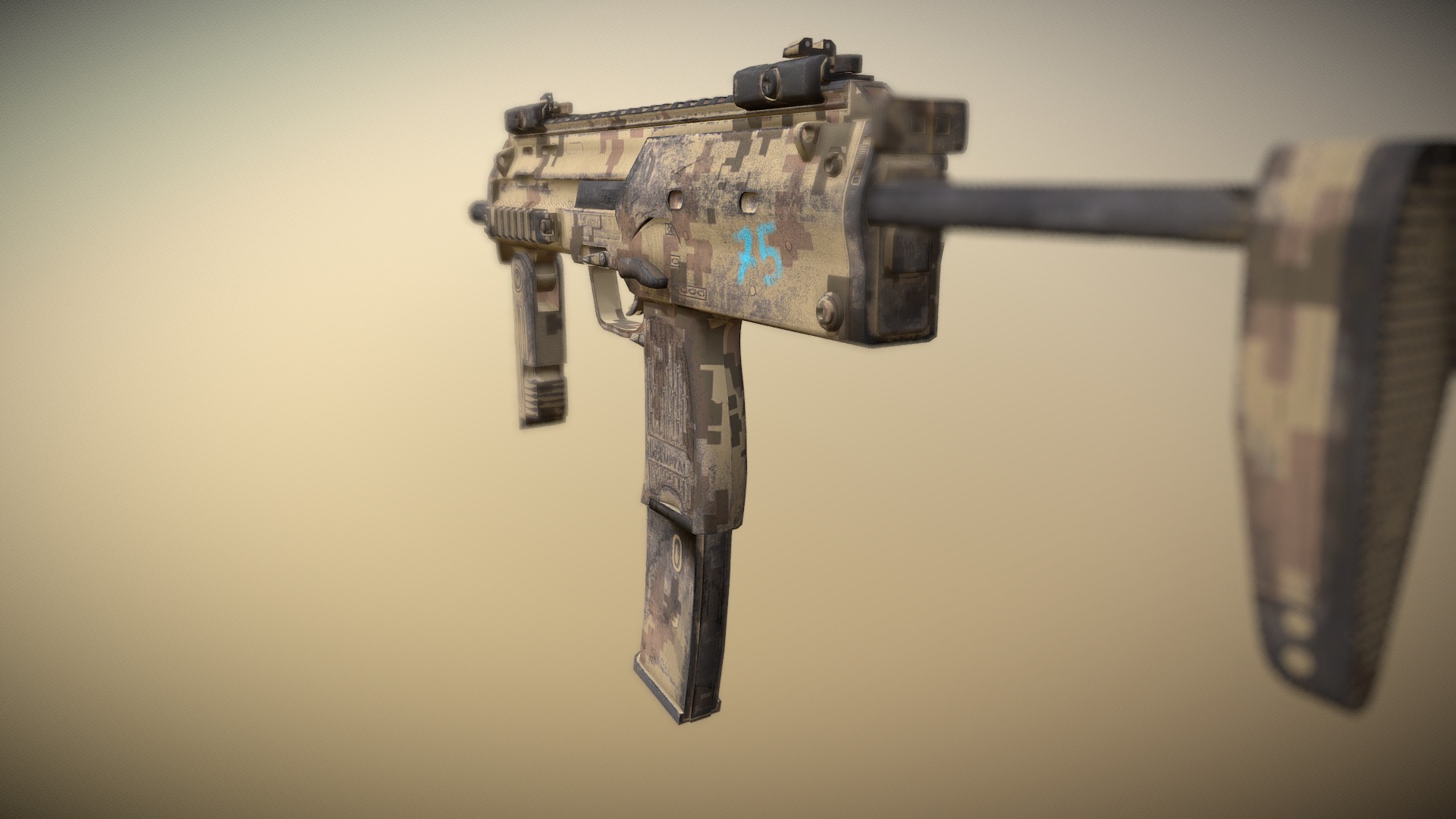 MP7 - 3D model by Denny_joyce [c677b38] - Sketchfab