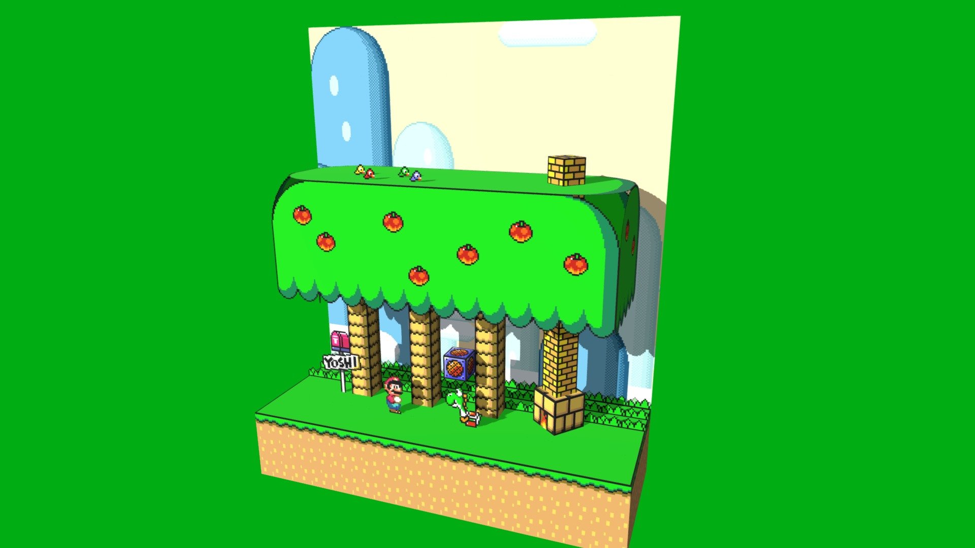 Yoshi's House - Download Free 3D model by J200G (@johannesgiblin ...