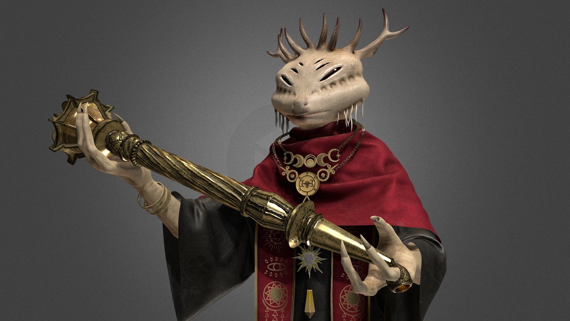 The Cultist - 3D model by Qifan Zhang (@qifanzhang) [c680fc7] - Sketchfab
