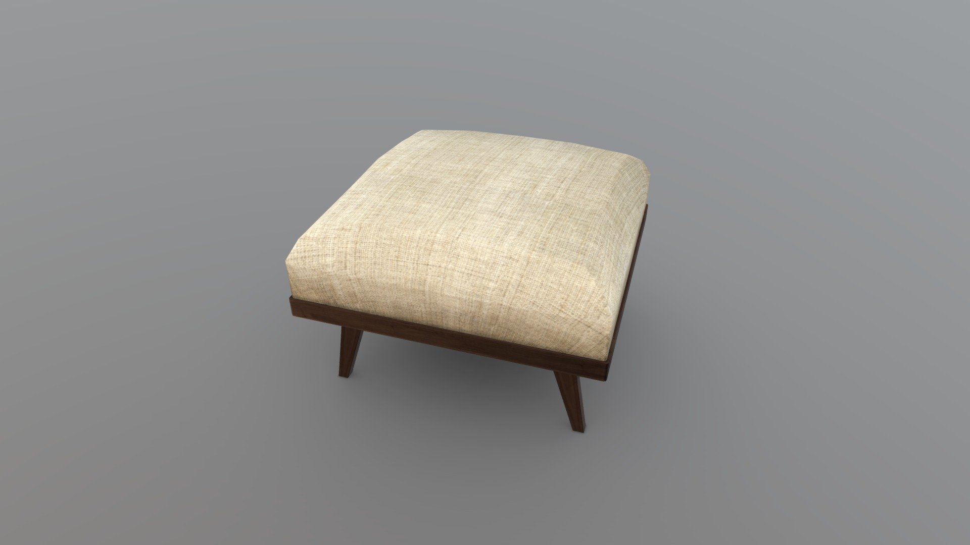 Ottoman 1 - Buy Royalty Free 3D model by bsp [c684082] - Sketchfab Store