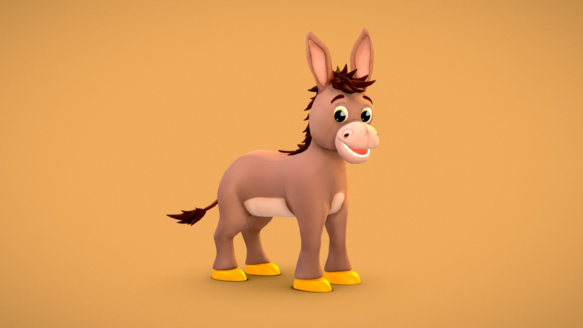 Donkey - 3D model by Melissa Descubes (@Melissadescubes) [c68622c ...