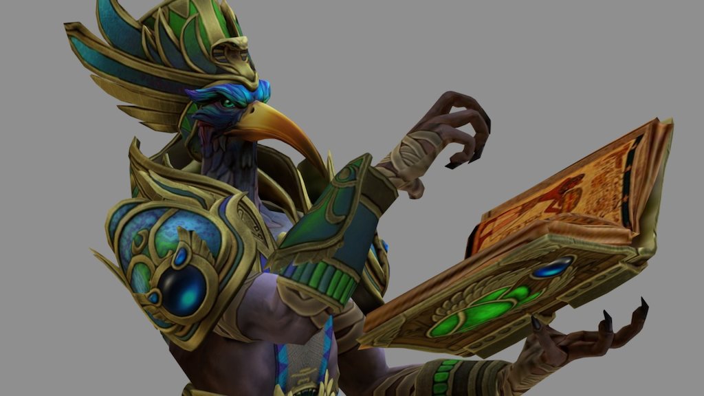 Thoth Base Rig Idle Animation - 3D model by NVixen [c6868d9] - Sketchfab