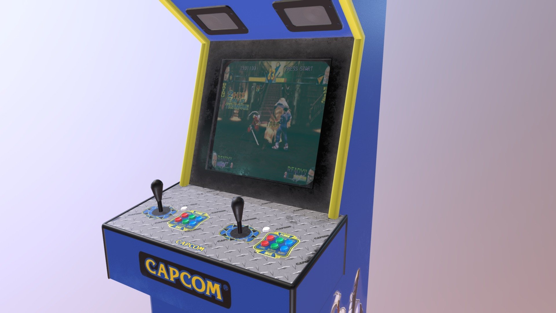 Rival Schools Arcade Cabinet - 3D model by Danly [c68693c] - Sketchfab