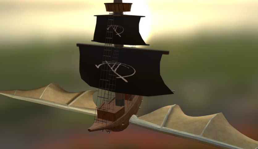 Skyship - Download Free 3D model by jittipatsuksiri [c687033] - Sketchfab
