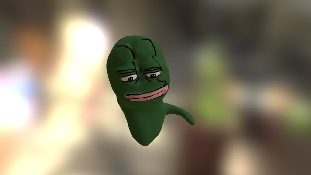 rare 3D pepe - 3D model by sculptfab [c6885ea] - Sketchfab