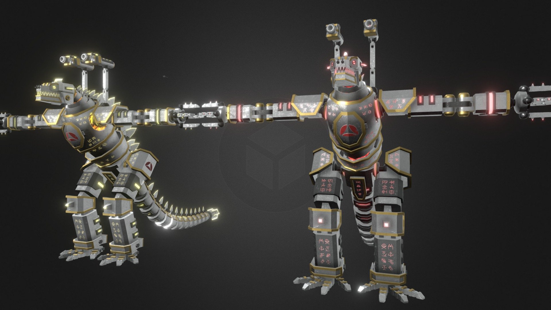 Metal Godzilla (Fantasy Mechagodzilla) - Download Free 3D model by ...
