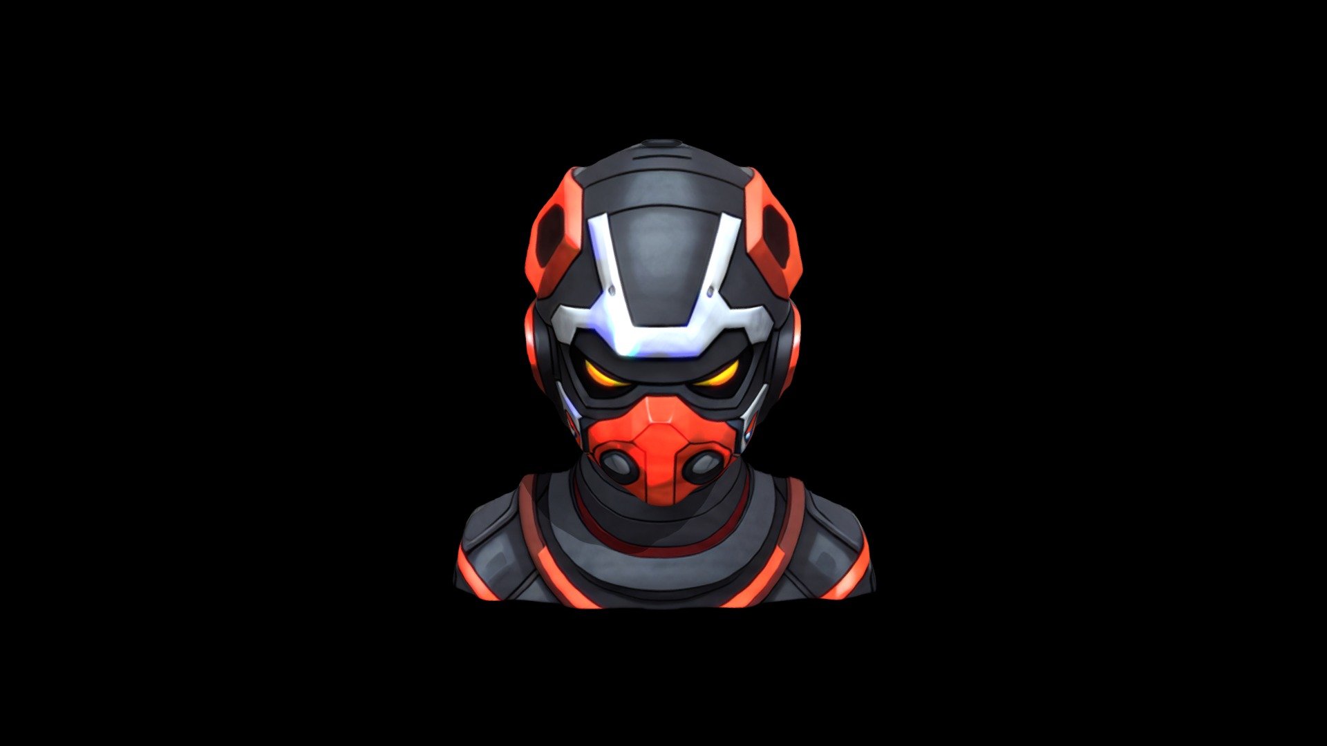 Helmet Mask Robot Cartoon 1609 - Download Free 3D model by klrxyz ...