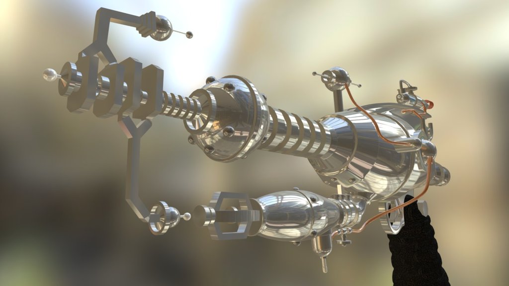 Space Gun - 3D model by Jody_Hong (@jodyhong) [c68c0e5] - Sketchfab