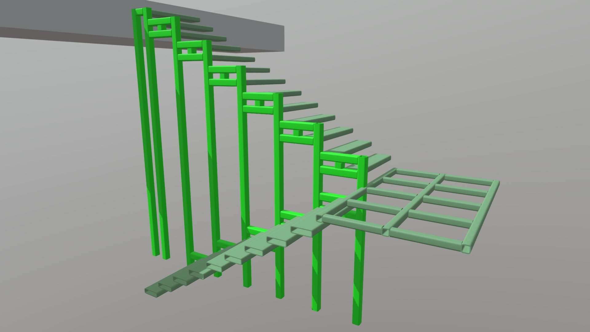 Woodside Stair Center Support - 3D model by JD Stairs (@Jkwebster14 ...